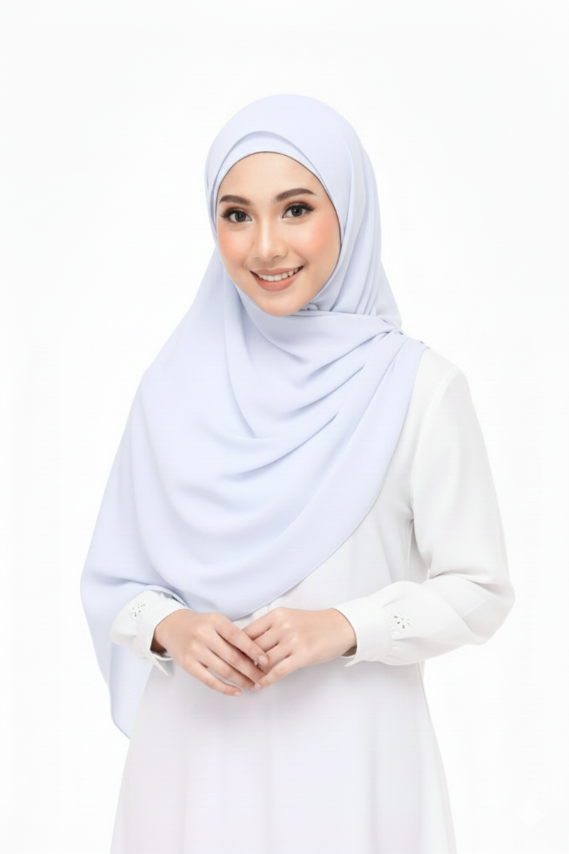 Alice Blue Magnetic Hijab – DaalAin